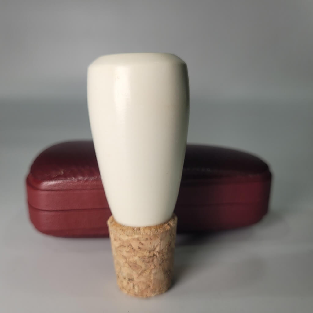 Smooth block Meerschaum Coloring Bowl with leather case handcarved ...